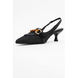 Osca Spitzer Slingback-Pumps mit Schnalle