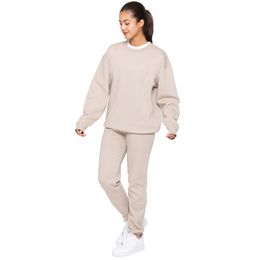 Enzo | Womens Oversized Sweatshirt Trainingsanzug Set