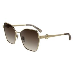 Longchamp Gold Metall Sonnenbrille