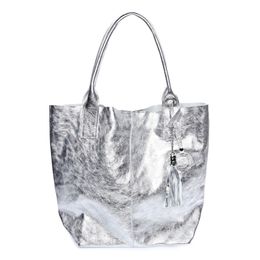 Roberta M Silber Rindsledertasche