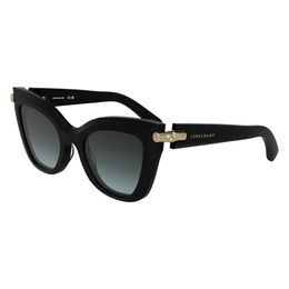 Longchamp schwarze Acetat-Sonnenbrille