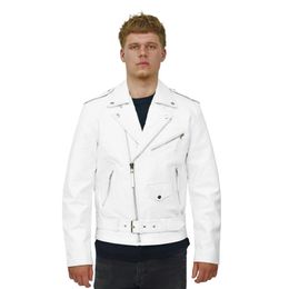Herren-Bikerjacke aus Leder mit Fransen &ndash; Tokio