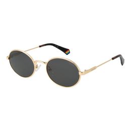 Polaroid Goldene Metallsonnenbrille