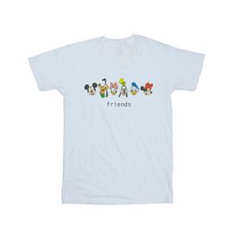 Disney - "Mickey Mouse And Friends" T-Shirt f&uuml;r Damen (Wei&szlig;)