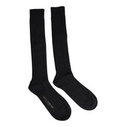 Dolce & Gabbana Rippstrick Baumwoll-Kniestr&uuml;mpfe