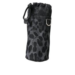 Dolce & Gabbana Dolce & Gabbana Schwarze Leopard Runde Schlanke Tragetasche mit Flascheneinsatz
