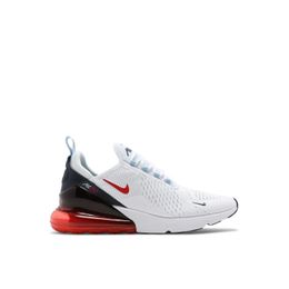 Nike Air Max 270 Turnschuhe, Wei&szlig;/Chile Rot-Midnight Navy