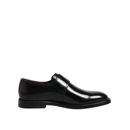 Dolce & Gabbana Dolce & Gabbana Schwarze Leder-Monk-Schn&uuml;rschuhe