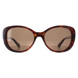 Polaroid Butterfly Damen Havana Bronze Polarisiert PLD 4154/S/X