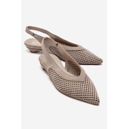Lieve Leder-Slingback-Pumps (Damen)