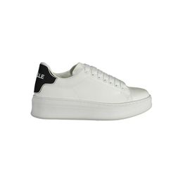 Gaelle Paris Wei&szlig;e Polyurethan Damen Sneaker