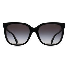 Ralph by Ralph Lauren RA5343U 62978G gl&auml;nzend schwarz auf transparentem grauem Farbverlauf Sonnenbrille
