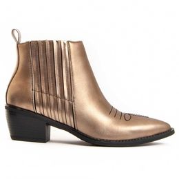 Montevita Stiefelette Mit Absatz Espuela In Golden