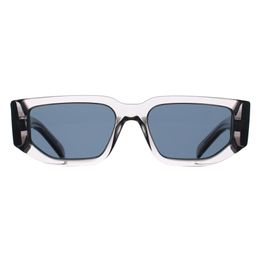 Prada PR09ZS 18S09T transparenter Asphalt dunkelgrau Sonnenbrille