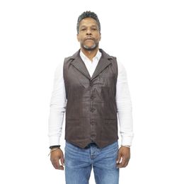Herren Smart Classic Lederweste-Bristol