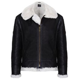 Pilot B3 Flying Shearling Schaffell Bomber Fliegerjacke