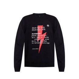 Neil Barrett Schwarzes Baumwoll-Sweatshirt