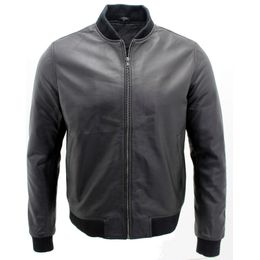 Varsity Leder Bomberjacke