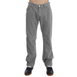 Dolce & Gabbana Dolce & Gabbana Graue Baumwoll-Jeans mit geradem Schnitt
