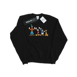 Disney Herren Mickey Mouse Friends Sweatshirt (Schwarz)