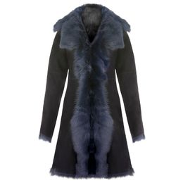 Damen-Trenchcoat aus Toscana-Schaffell-Wildleder-Tbilisi