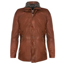 Mittellange warme Jacke mit abnehmbarem Kragen