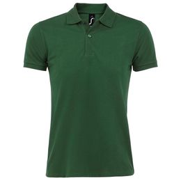 SOLS Mens Perfect Pique Kurzarm-Poloshirt (flaschengr&uuml;n)
