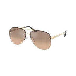 Michael Kors Goldfarbene Metall-Sonnenbrille