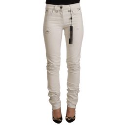 K by KARL LAGERFELD Karl Lagerfeld Zerrissene Skinny Jeans Offwhite