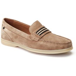 Base London Drum Leder Herren Sand Loafers