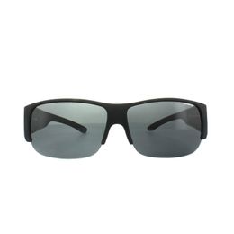 Polaroid Suncovers Semi Rimless Unisexe Black Grey Polarise Lunettes de soleil