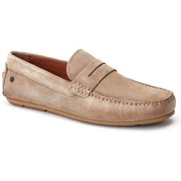 Base London Collins Leder Herren Sand Loafers