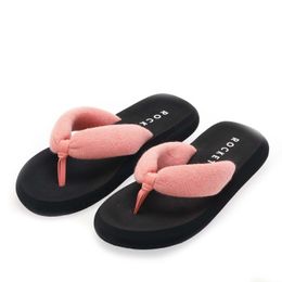 Damen Rocket Dog Sunset Puff Flip Flops in Pfirsich