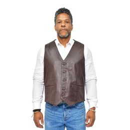 Klassische Herren-Lederweste-Chester