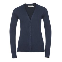 Russel Athletic Russell Collection - Strickjacke Tiefer V-Ausschnitt f&uuml;r Damen (Dunkelblau)