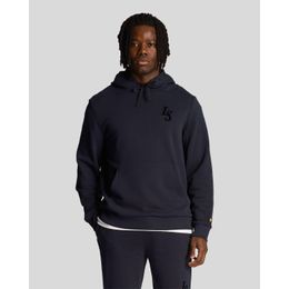Lyle & Scott Lyle & Scott Herren Club Emblem Hoodie in Dunkelblau