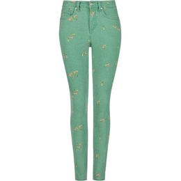 NYDJ Ami Skinny Jeans Gr&uuml;ner Twill | Heimische blumige Vanille