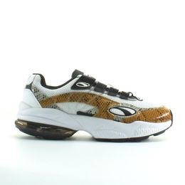 Puma Cell Gift Animal Kingdom White Textile Mens Schn&uuml;rungstrainer 371786 01