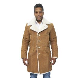 Warmer Herren-Trenchcoat aus Schaffell-Managua
