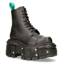 New Rock Kampfplattformstiefel aus veganem Leder &ndash; TANKMILI083C-V2