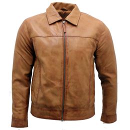 Retro-Bikerjacke aus Nappaleder