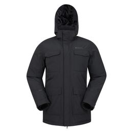 Mountain Warehouse Mens Concord Extreme Down Long Length Jacket (Schwarz)