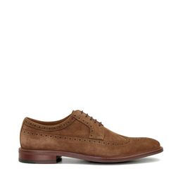 Dune Superior Wildleder Herren Braune Brogues-Schuhe