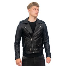 Klassische Herren-Bikerjacke aus Brando-Leder &ndash; Antalya
