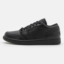 Nike Air Jordan 1 Low Herren-Trainer in Schwarz/Schwarz/Wei&szlig;