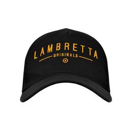 Lambretta - "Originals" Baseball-M&uuml;tze f&uuml;r Herren/Damen Unisex (Schwarz/Gold)