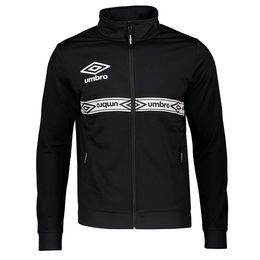 Umbro -Schwarz/Wei&szlig; -Track -Jacke mit geklebten M&auml;nnern