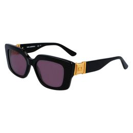 K by KARL LAGERFELD Karl Lagerfeld schwarze Acetat-Sonnenbrille