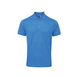 Premier Mens Coolchecker Plus Pique Polo mit CoolPlus (Sapphire)