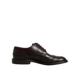 Dolce & Gabbana Dolce & Gabbana Braune Leder Derby-Wingtip Schn&uuml;rschuhe f&uuml;r formelle Anl&auml;sse